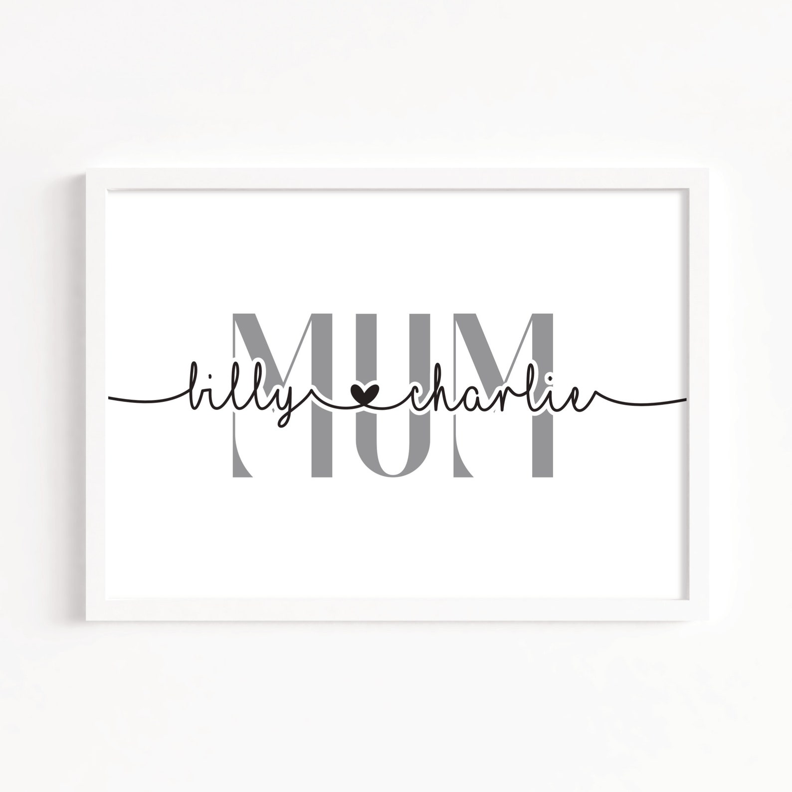 Personalised Mum Print Mother and Child Print Mothers Day - Etsy UK