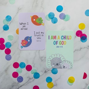 Bright Bible Verse Cards for Kids, Set of 9 Childrens Note Cards ...