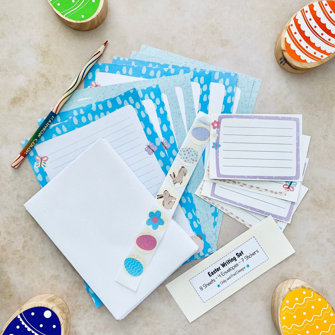 Childrens Easter Letter Writing Set, Easter Activity Sationery Set ...