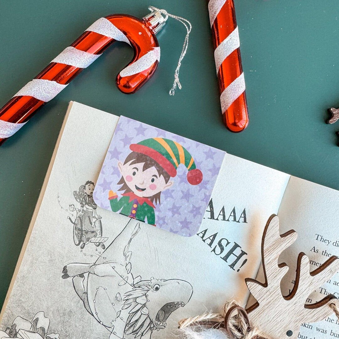 Christmas Elf Magnetic Bookmark: Festive Stocking Filler (handmade UK ...
