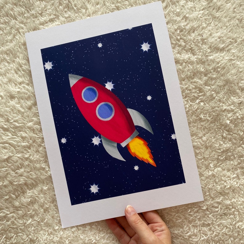 Space Bible Verse Print Set Counts the Stars Nursery - Etsy