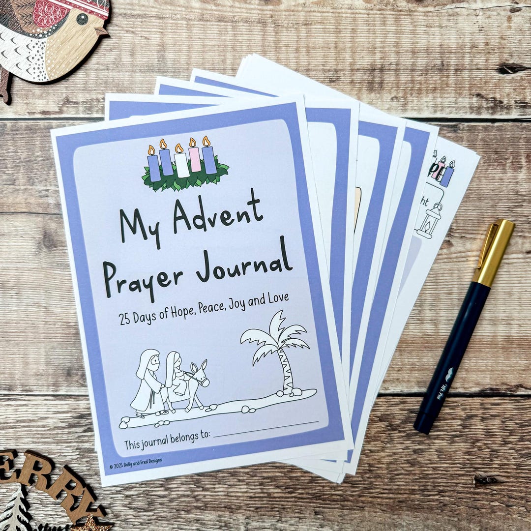Kids Advent Prayer Journal: 25-day Christmas Devotional (PDF) - Etsy