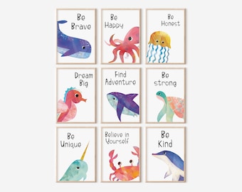 Motivational Animal Art - Etsy