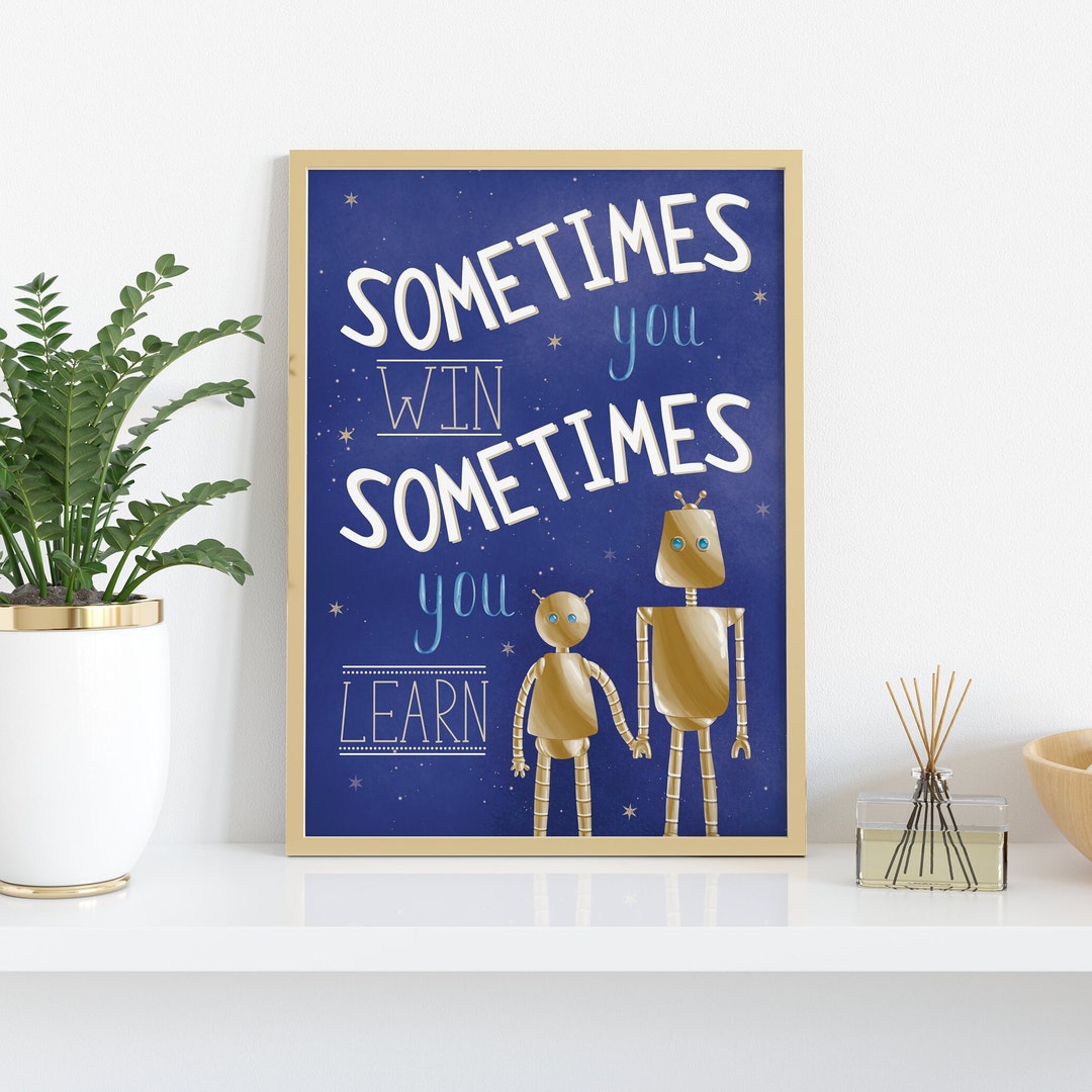 Kids Affirmation Print, Growth Mindset Wall Art, Boys Space Bedroom ...