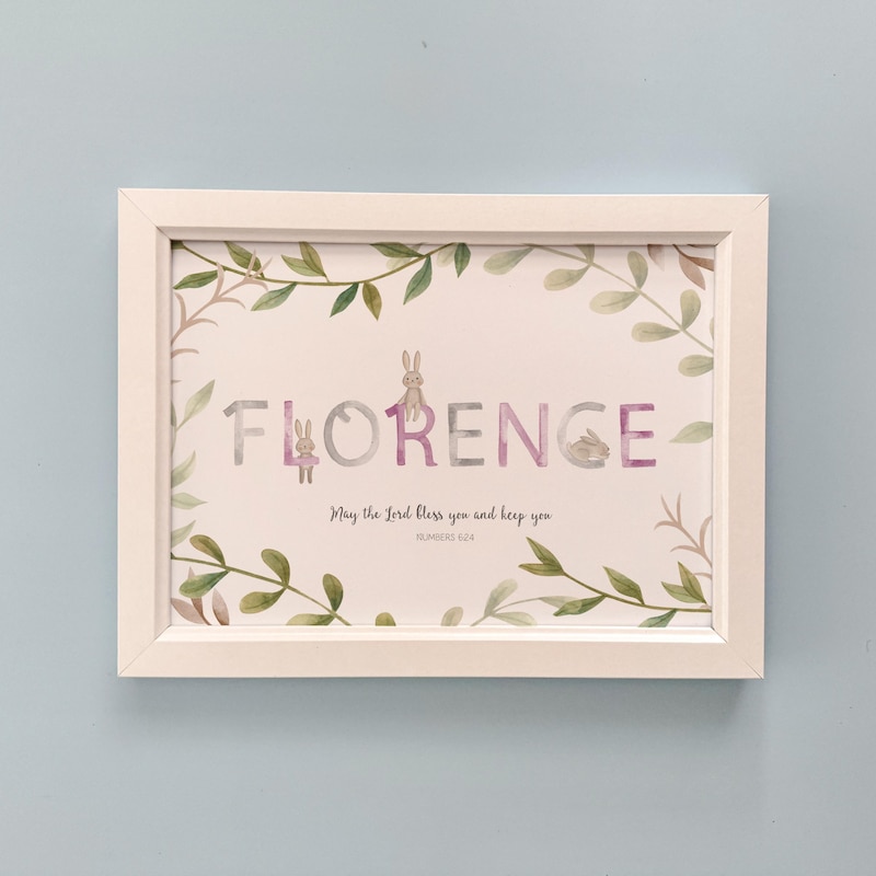 Bible Verse Baby Picture Frame - Etsy UK