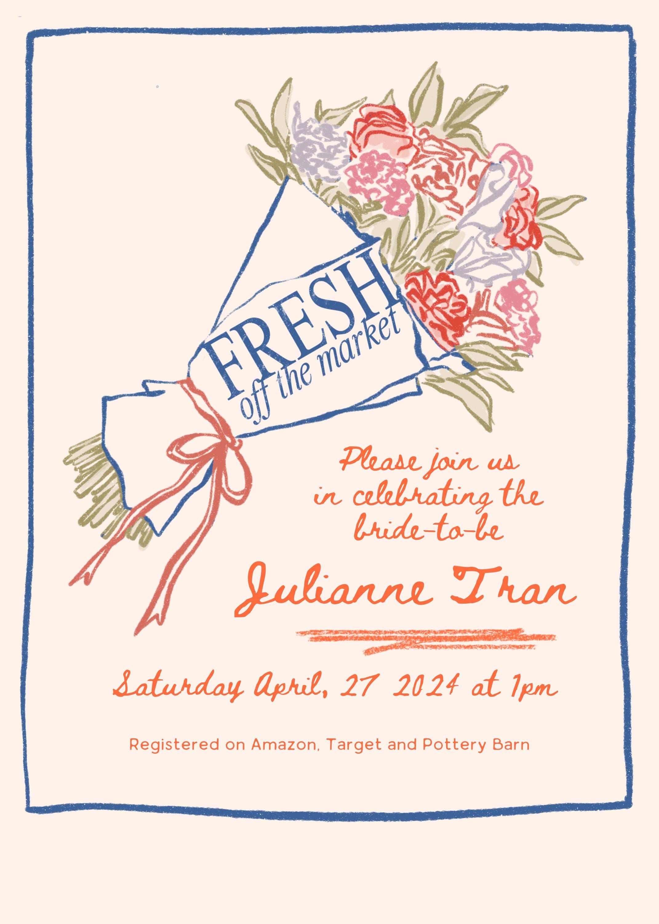 Fresh off the Market - Farmers Market Themed Invite, Signs Recipe Cards ...