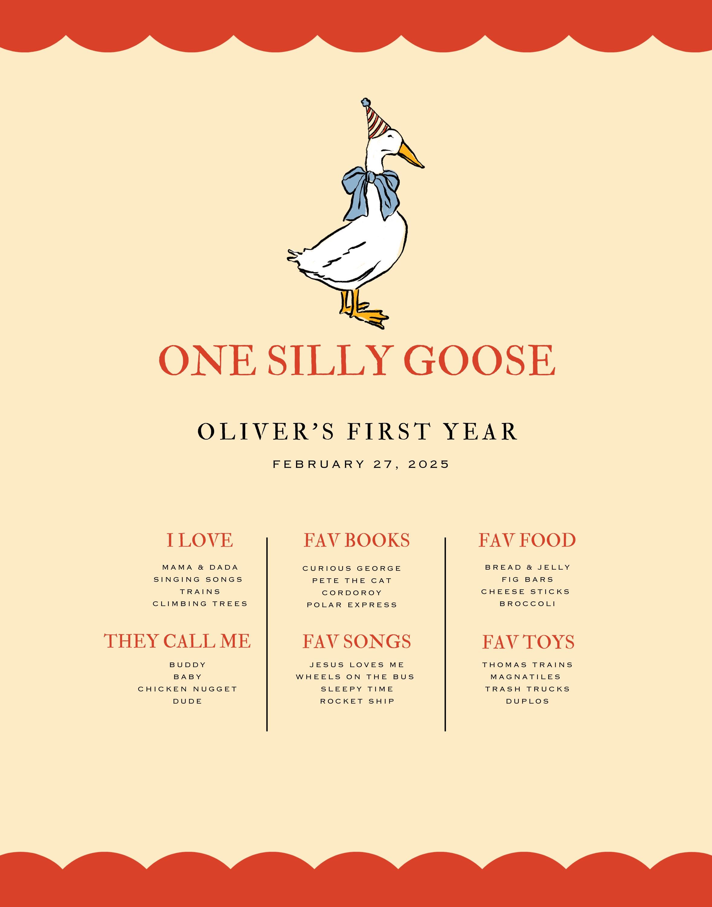 ONE Silly Goose - BUNDLE - Etsy
