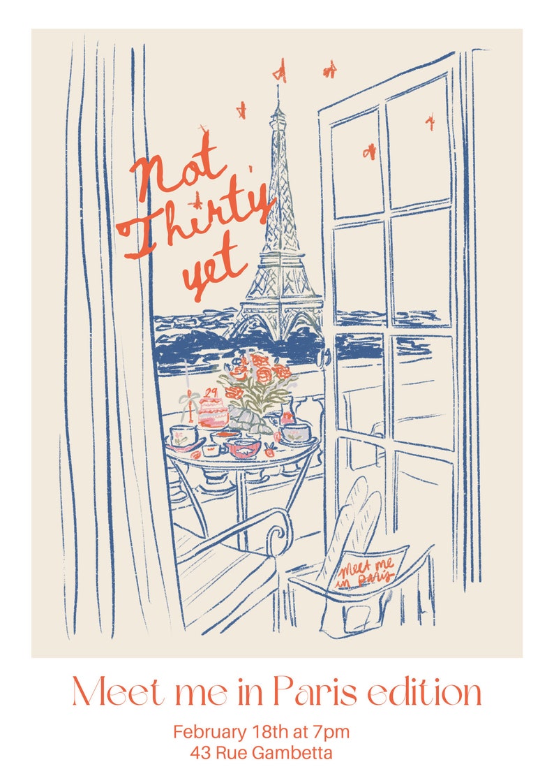 Meet Me in Paris Themed Invitation | Bachelorette | Photography Shoot ...