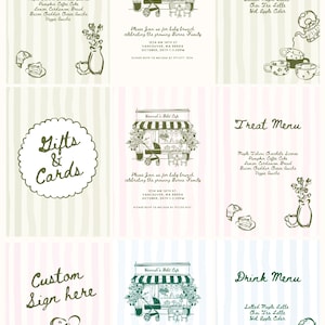 Bebe Cafe | Baby is Brewing | Home Cafe Themed BABY Shower Bundle ...