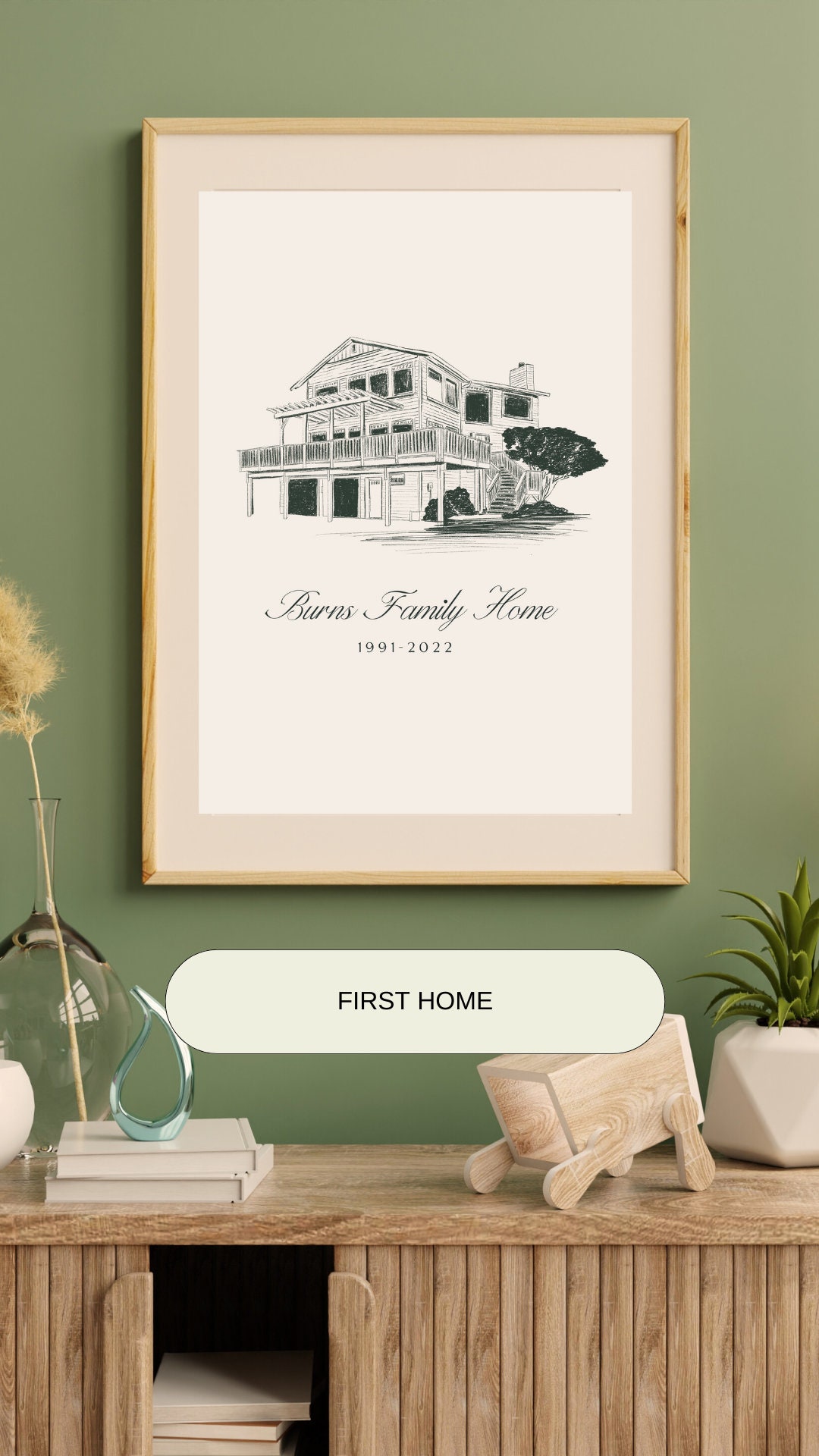 Custom House Sketch (digital Print) - Etsy