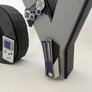 Gaming Customized Letters, Video Game Theme, Boy Birthday Decorations ...