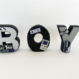 Gaming Customized Letters, Video Game Theme, Boy Birthday Decorations ...