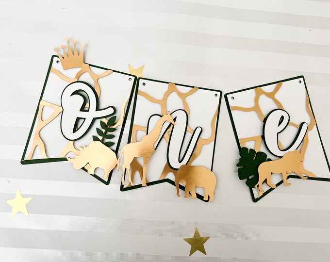 Wild One Party Decorations Customized Numbers Jungle 1st | Etsy
