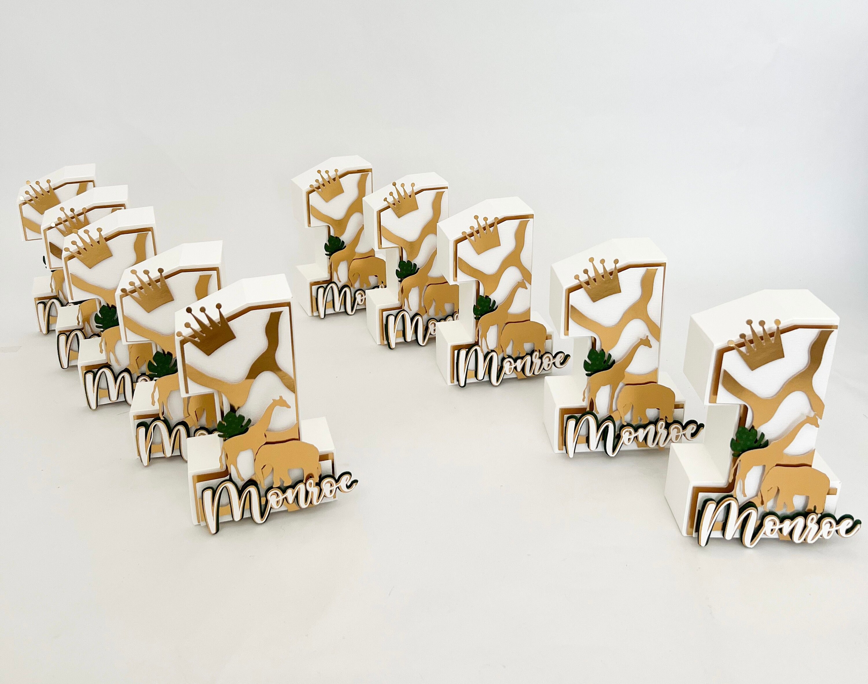 Wild One Party Decorations Customized Numbers Jungle 1st | Etsy