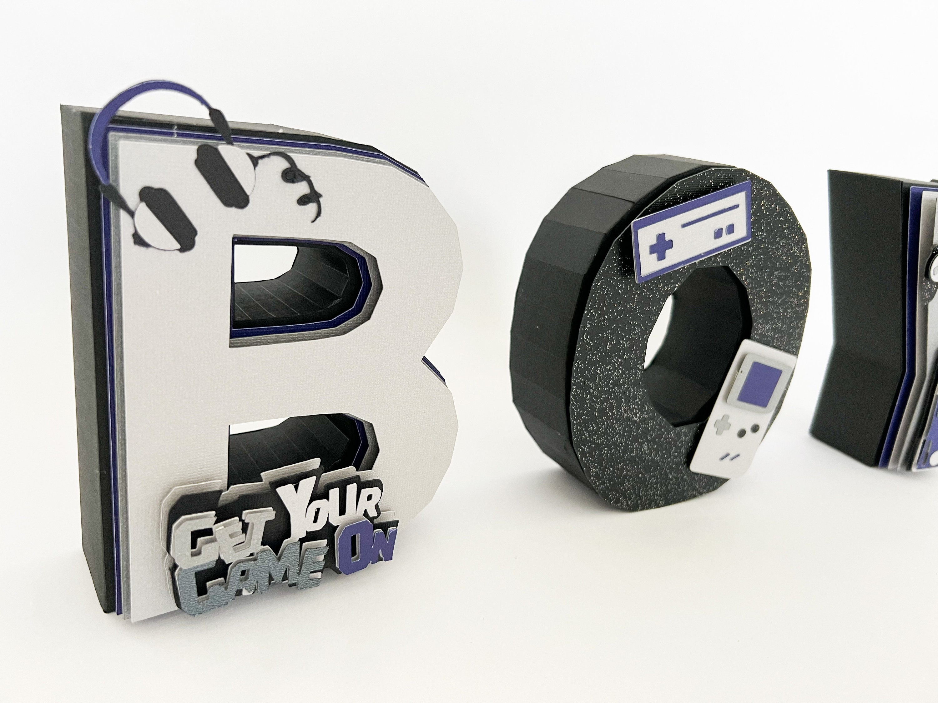 Gaming Customized Letters Video Game Theme Boy Birthday - Etsy