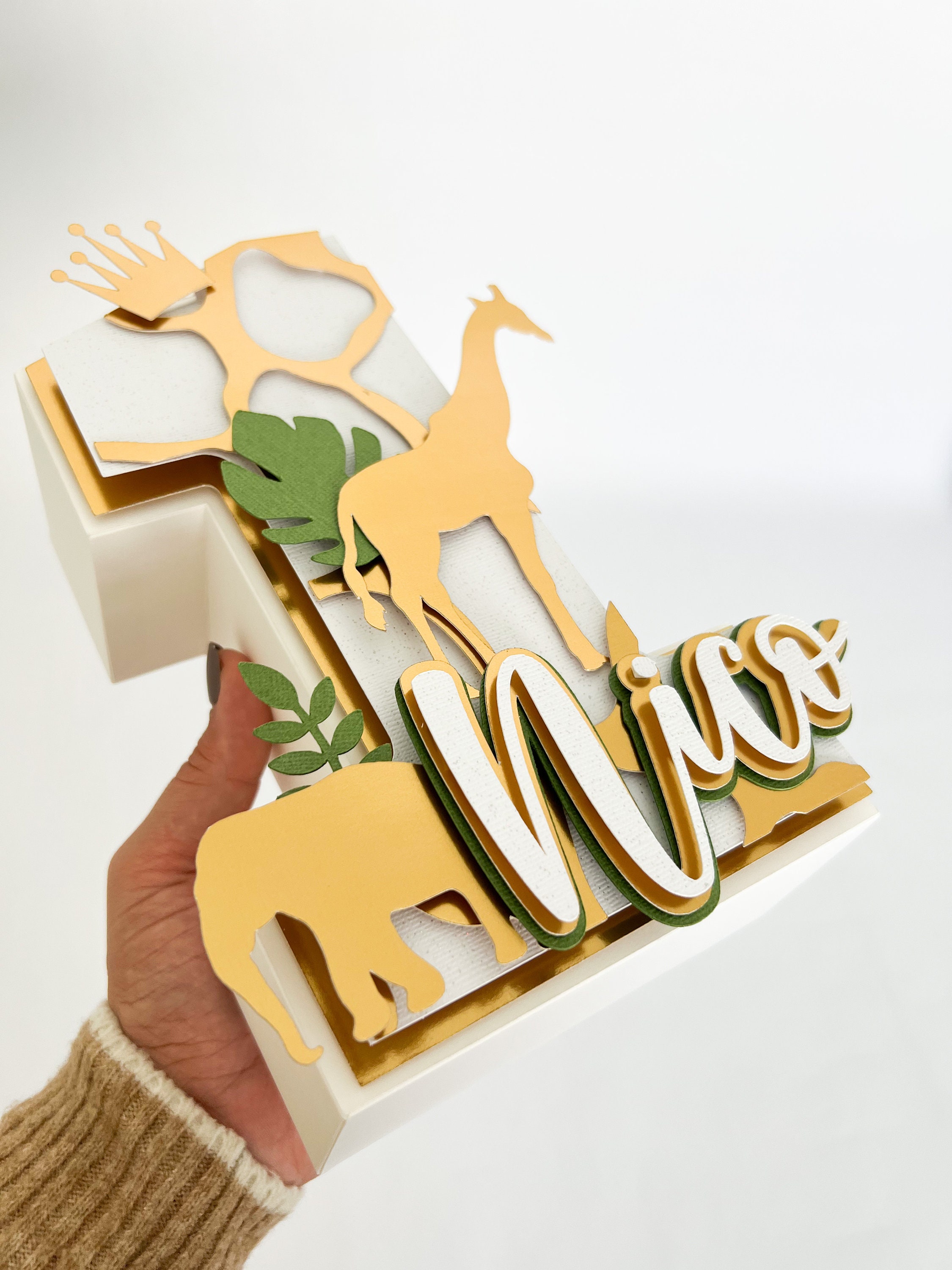 Wild One Party Decorations Customized Numbers Jungle 1st | Etsy