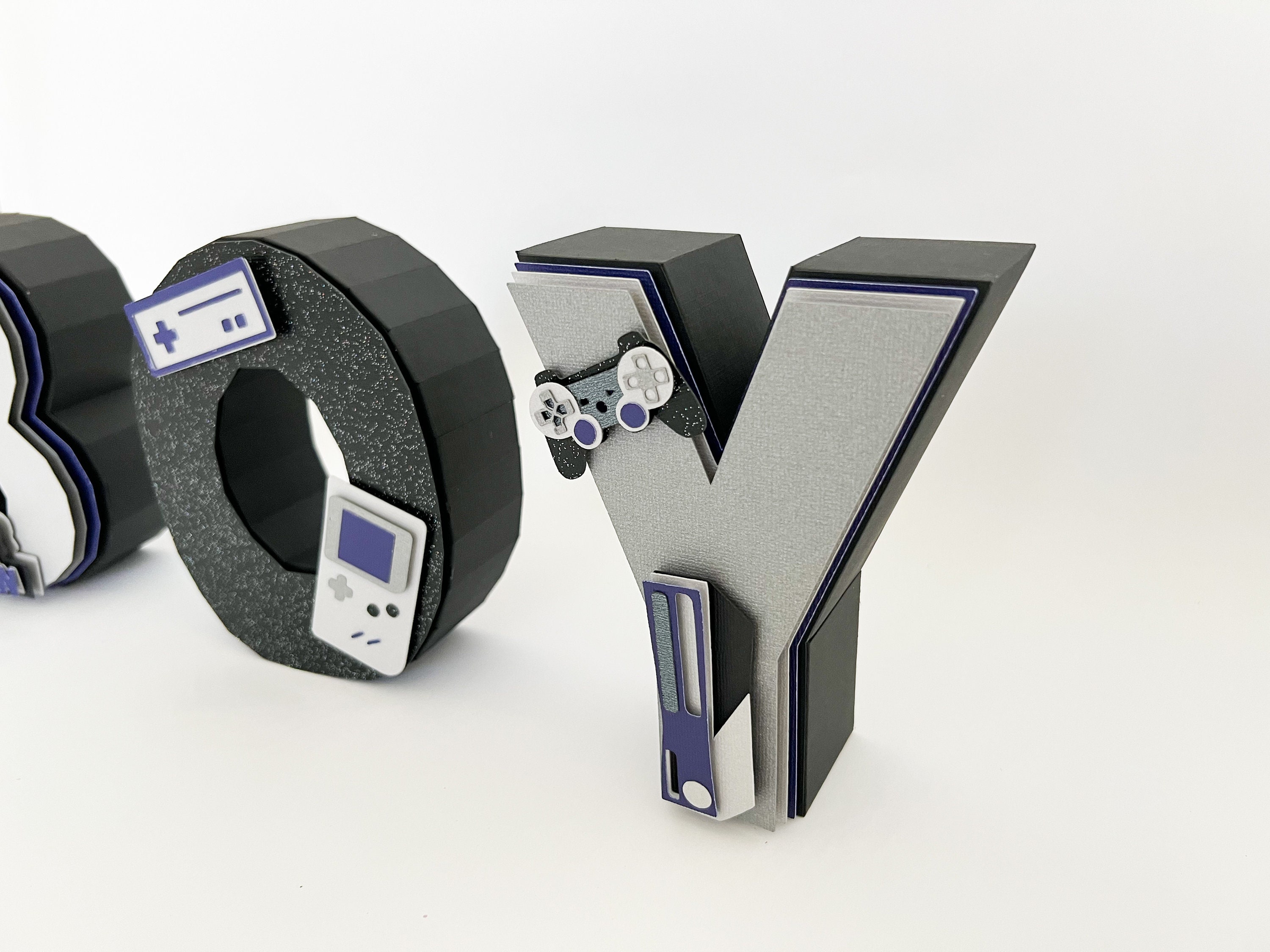 Gaming Customized Letters Video Game Theme Boy Birthday - Etsy