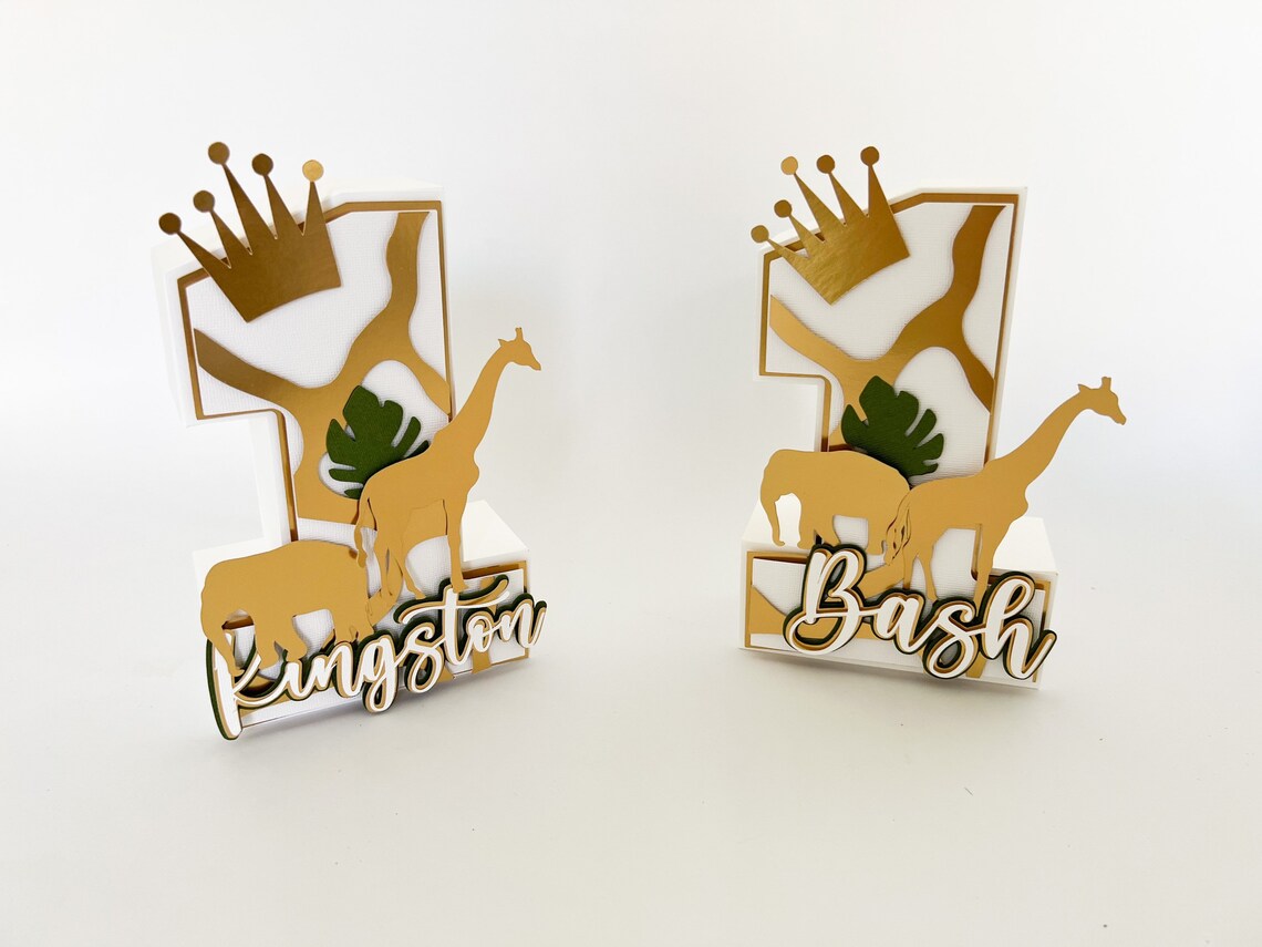 Wild One Party Decorations Customized Numbers Jungle 1st | Etsy