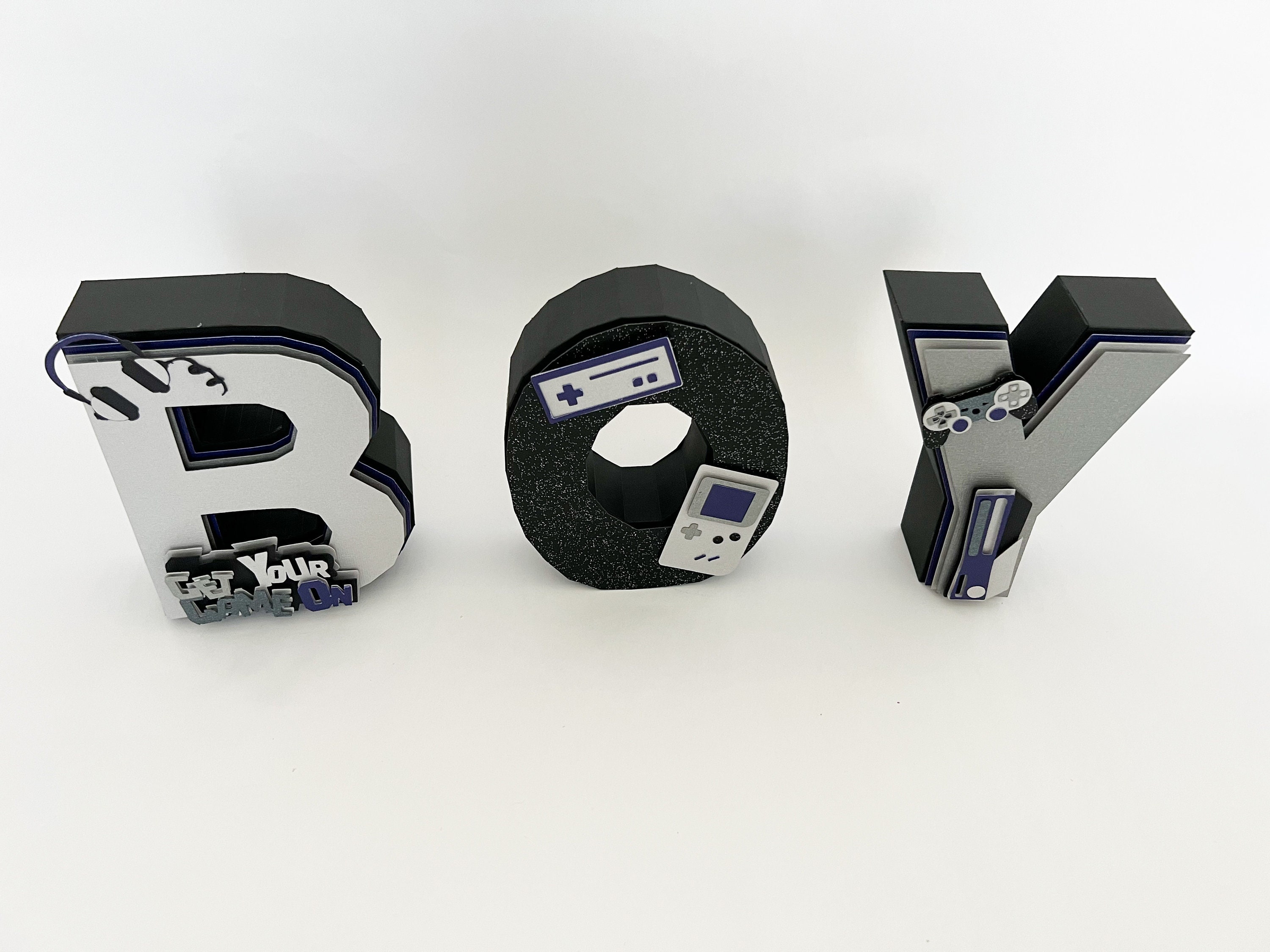 Gaming Customized Letters Video Game Theme Boy Birthday - Etsy