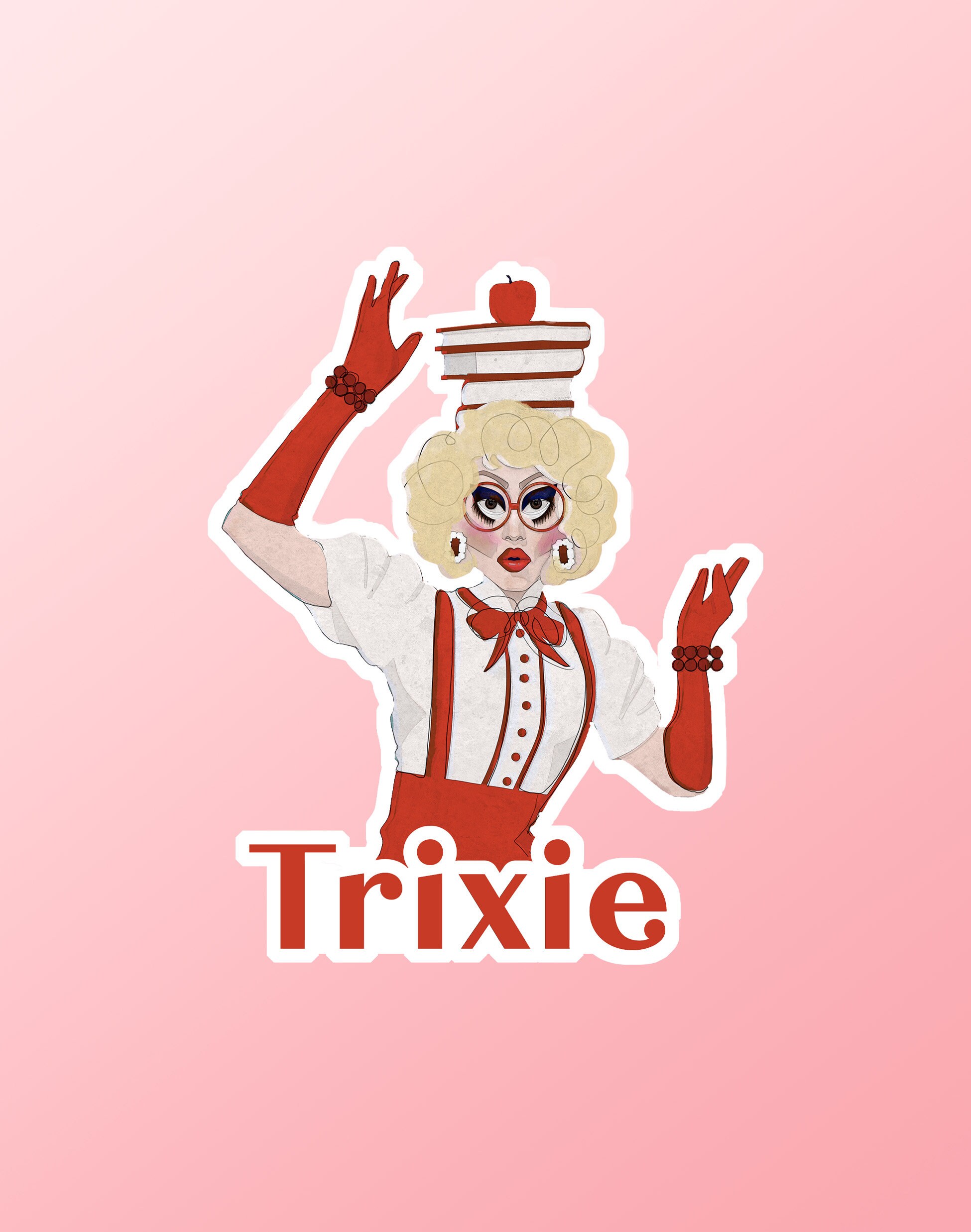 Trixie Mattel Sticker Large Vinyl Sticker Rupaul's Drag Race, Pop Art ...