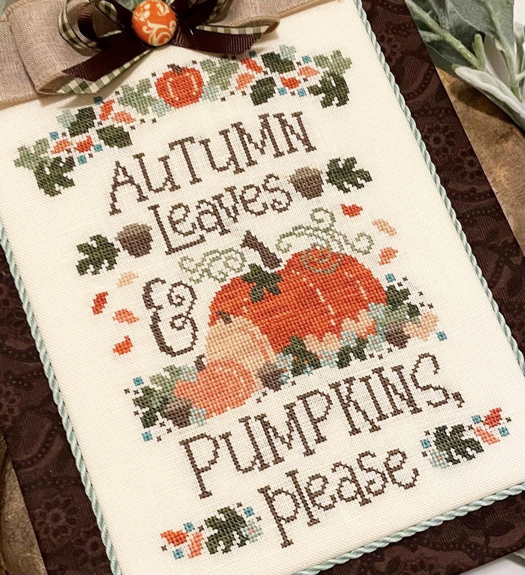 Autumn Cross Stitch Pattern | PDF Format | Cherry Hill Stitchery ...