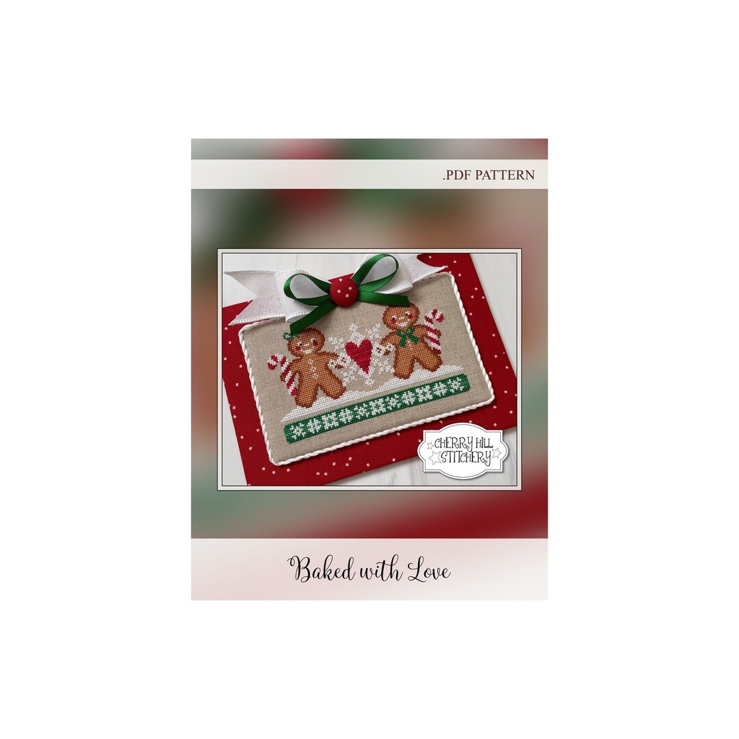 Baked With Love PDF Cross Stitch Pattern by Cherry Hill Stitchery ...