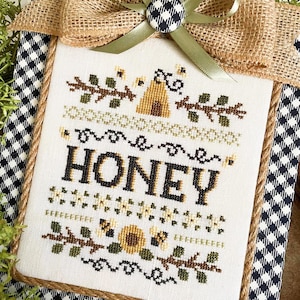 Beehive Cross Stitch Pattern | PDF Cross Stitch Design | Cherry Hill ...