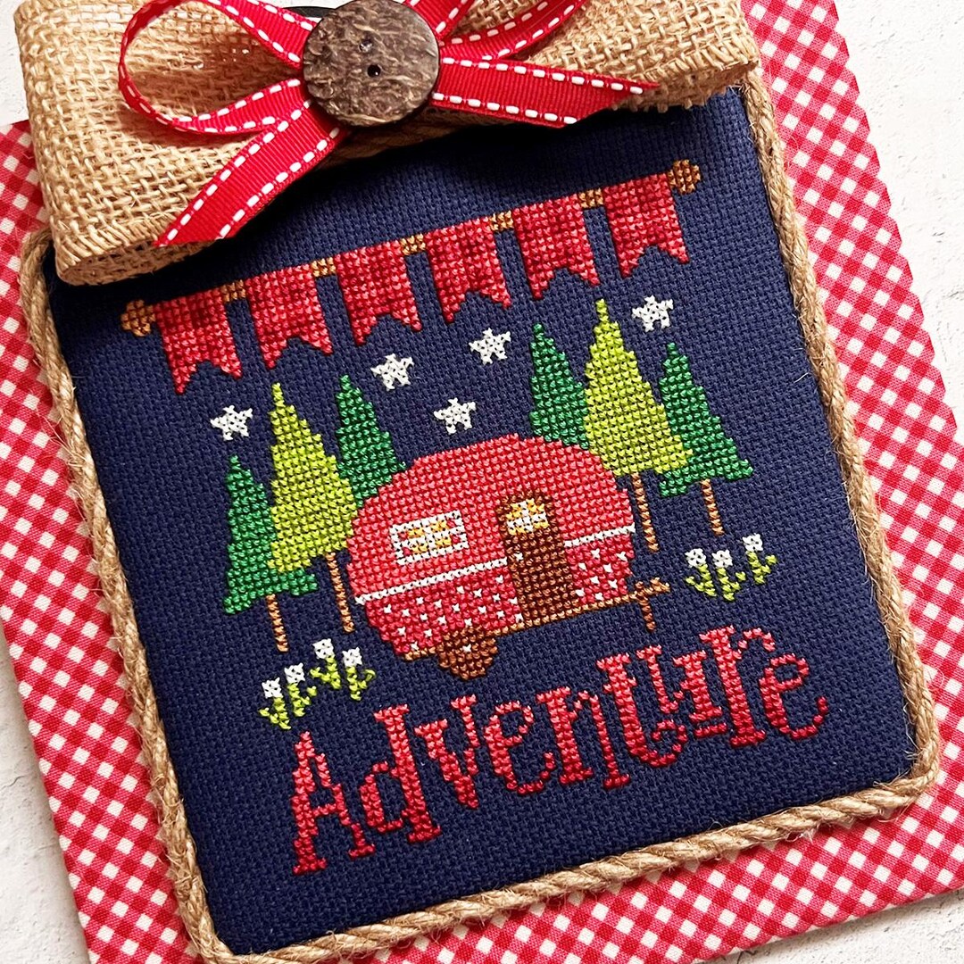 Camper Cross Stitch Design | PDF Cross Stitch Pattern | Cherry Hill ...