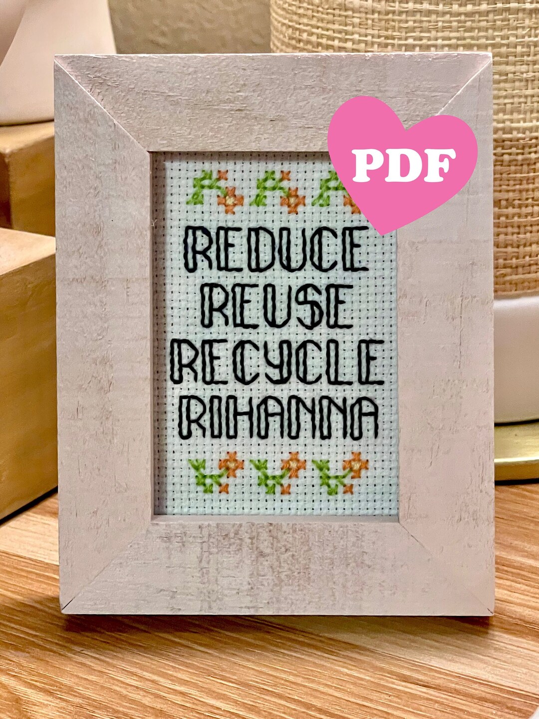 PDF PATTERN: Reduce, Reuse, Recycle, Rihanna - Etsy