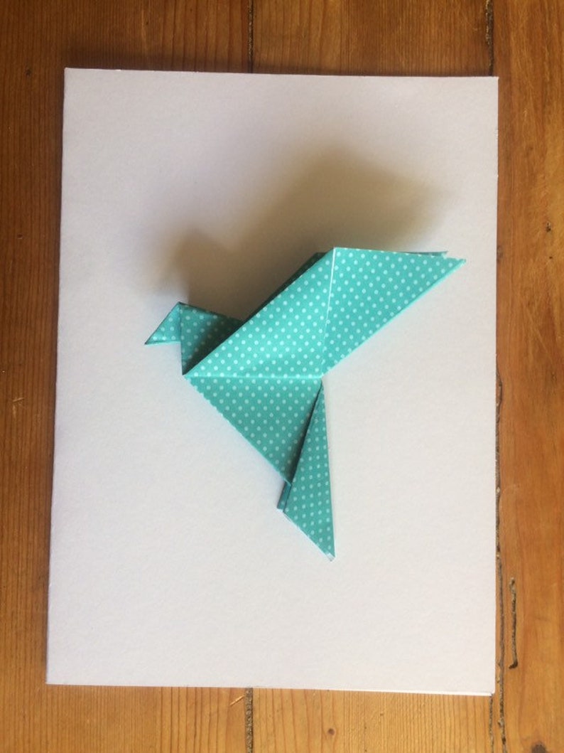 Dove Origami Card Get Well Soon Card Condolence Card Birthday Card ...