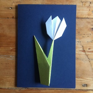 Tulip Origami Card | Congratulations Card | I Miss You Card | Birthday ...