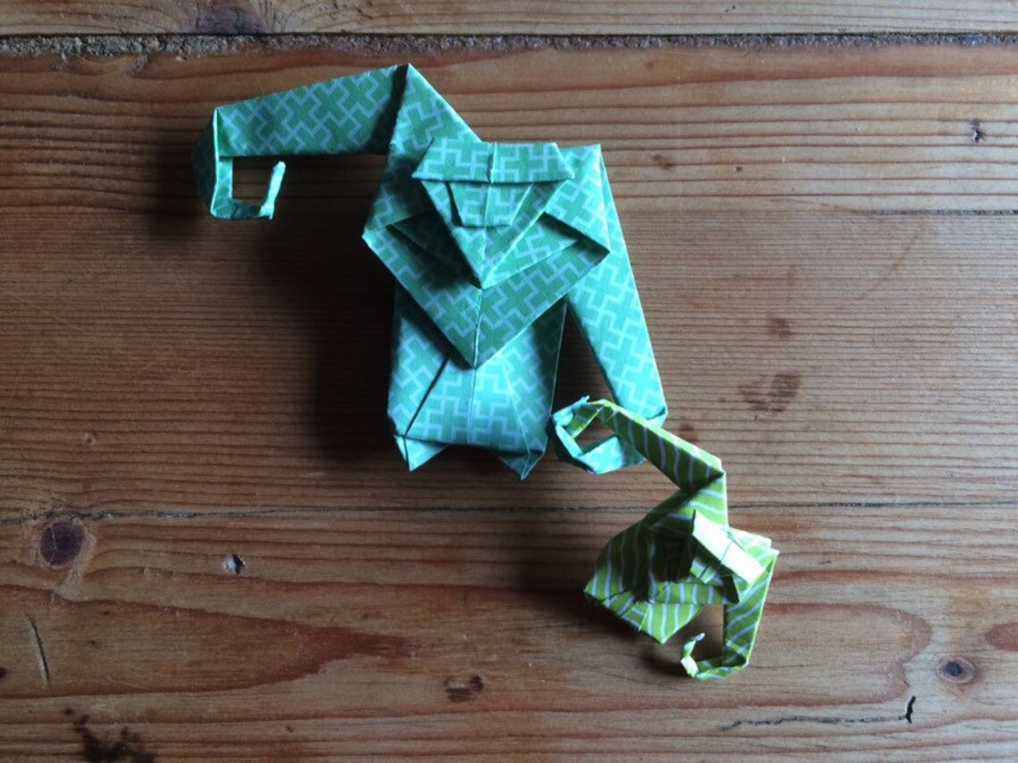 Orangutans Origami Card Birthday Card Send a Hug Mothers | Etsy