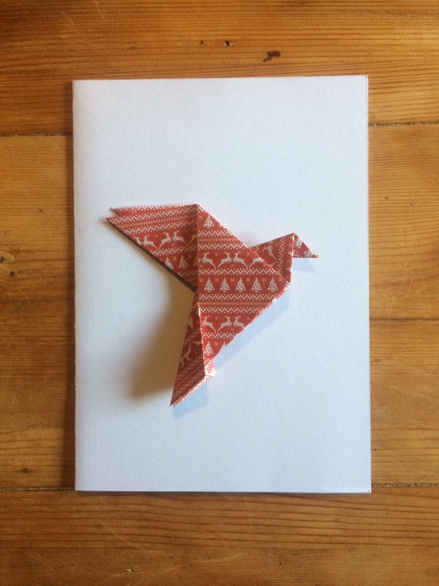 Dove Origami Card Get Well Soon Card Condolence Card Birthday Card ...
