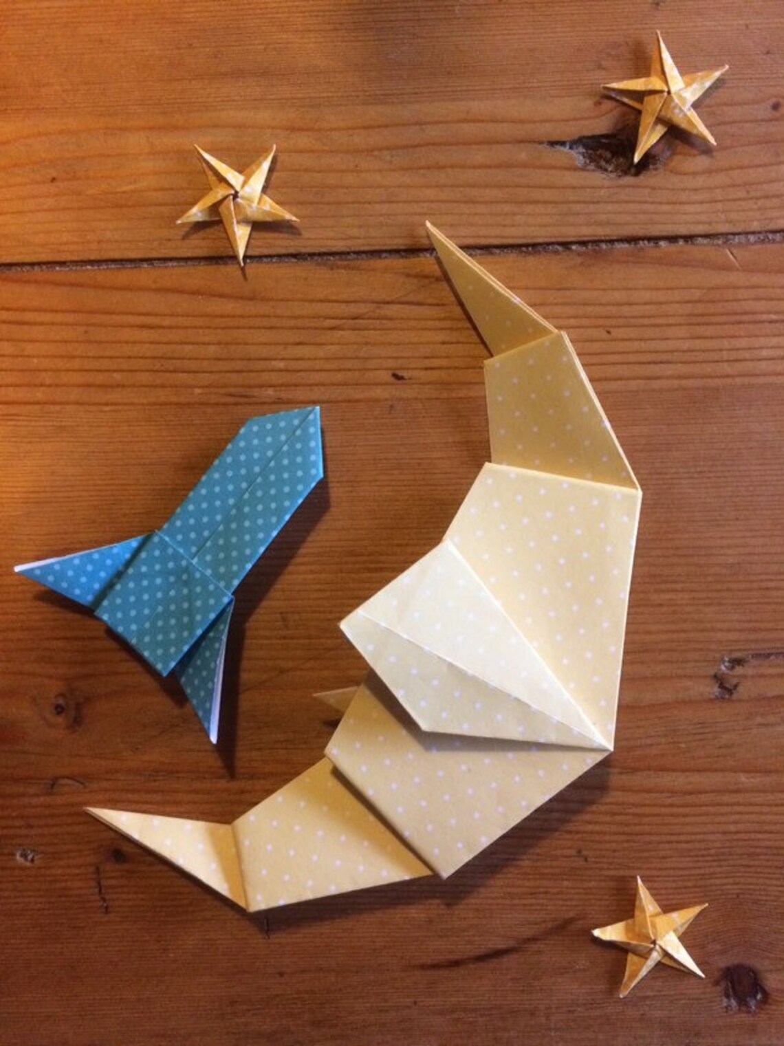 Space Exploration Origami Card Moon and Stars Origami - Etsy UK