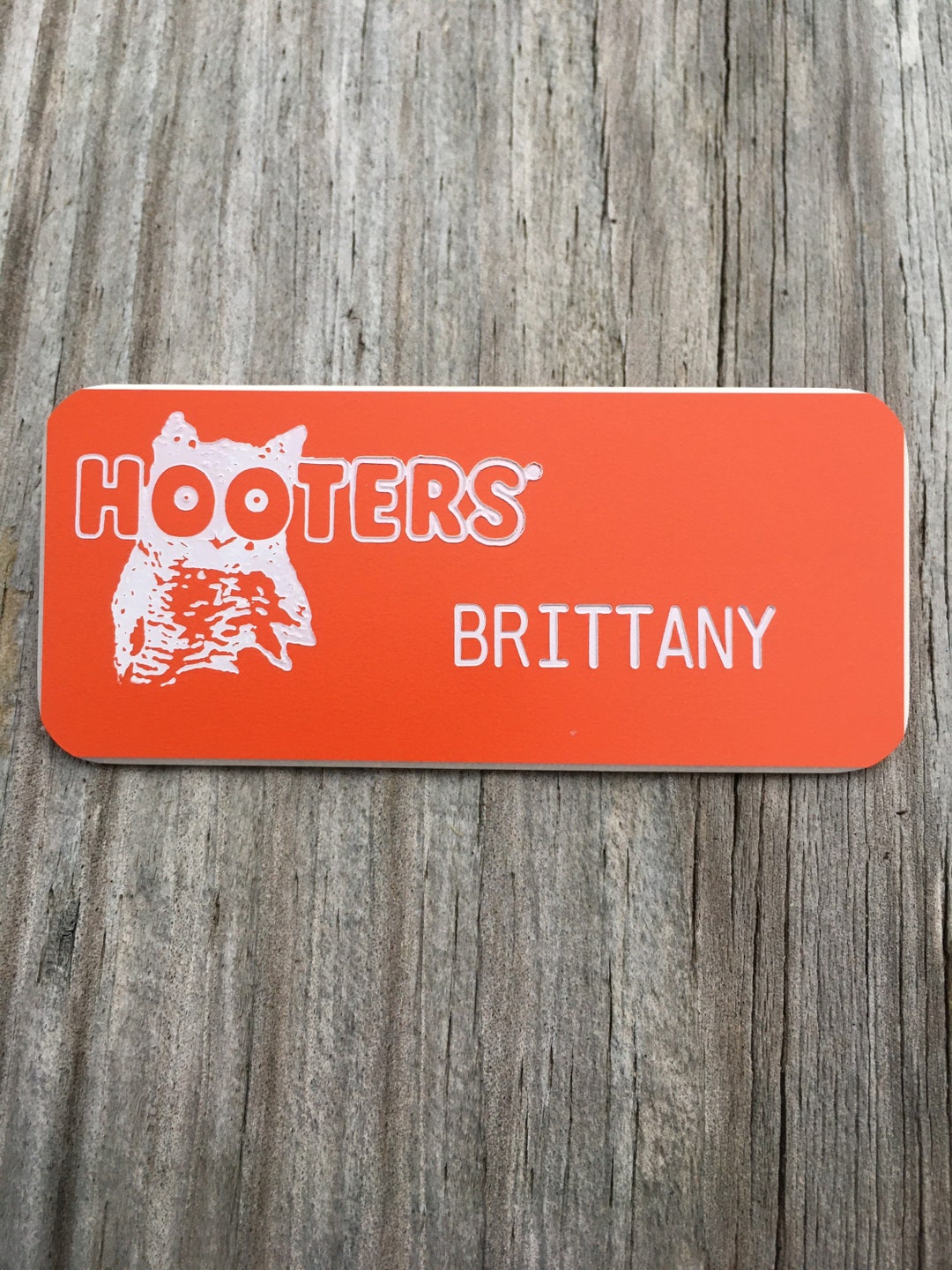 New Hooters Girl Uniform Name Tag “brittany” - Etsy