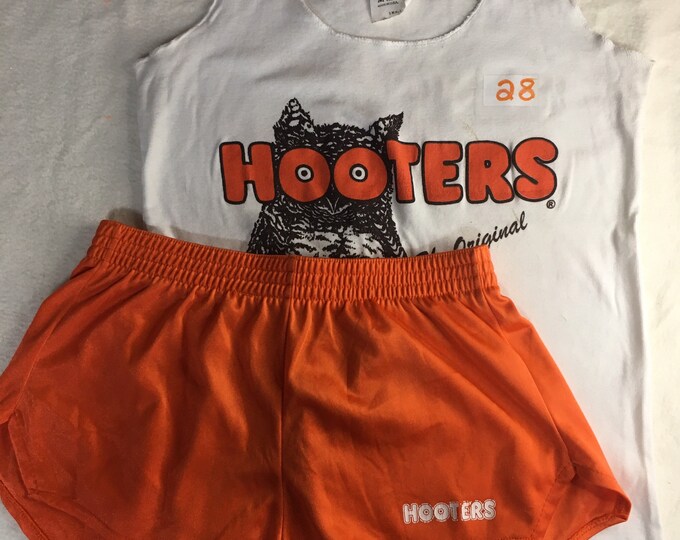 Bin 33 28 Hooters Girl Worn Rare Vintage Super Sexy Uniform Tank and ...