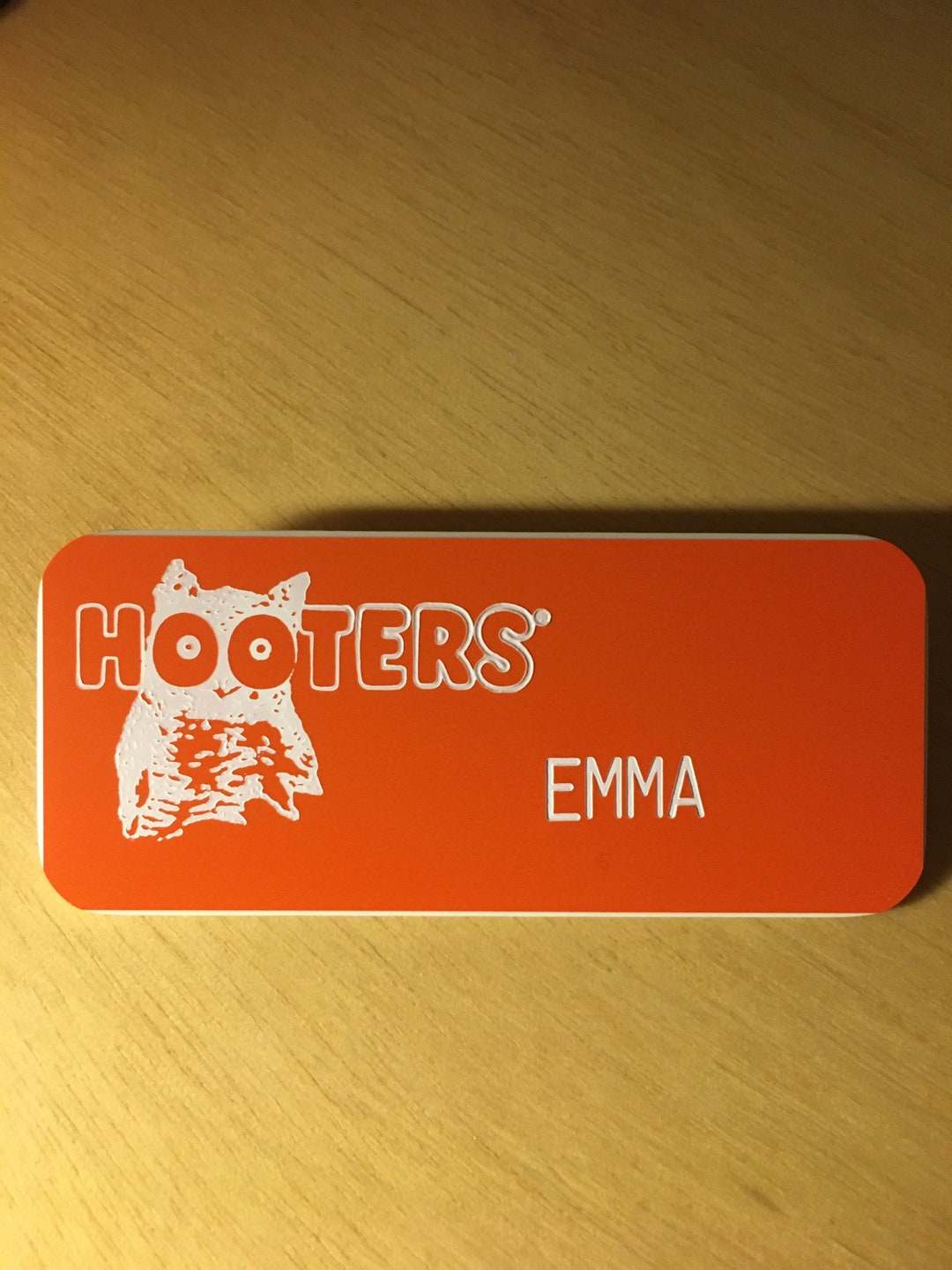 New Hooters Girl Uniform Name Tag “emma” - Etsy