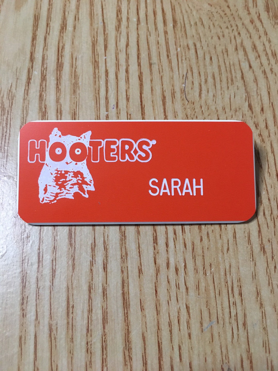 New Hooters Girl Uniform Name Tag “sarah” - Etsy UK