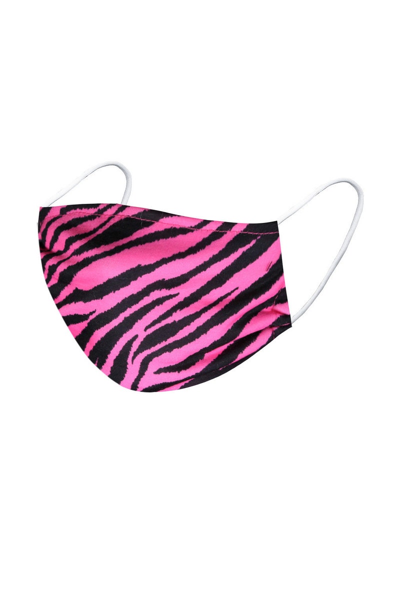 New Red Black Zebra Print Face Mask Cotton Soft & Comfy - Etsy