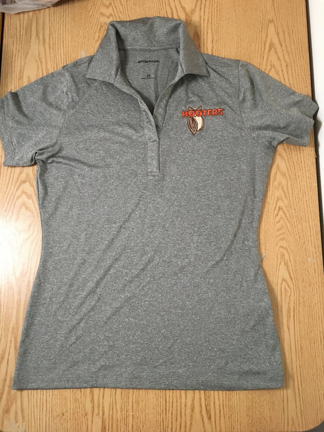 New Women’s Hooters Lightweight Polo Golf Shirt Gray Size Xs/small - Etsy