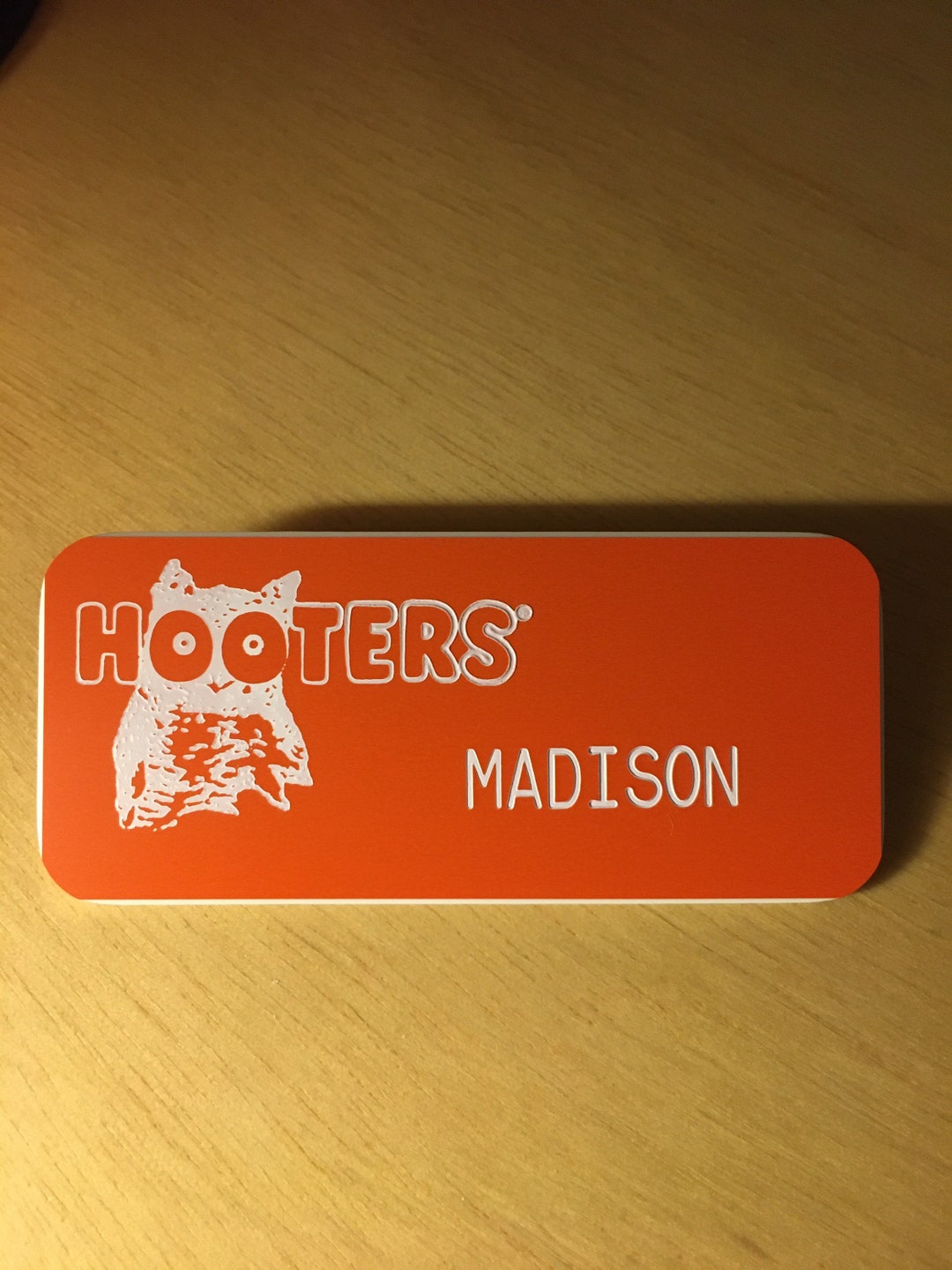 New Hooters Girl Uniform Name Tag madison - Etsy