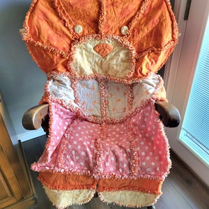 Morris the Cat Rag Quilt Orange Cat Rag Quilt Baby or Toddler Rag Quilt ...