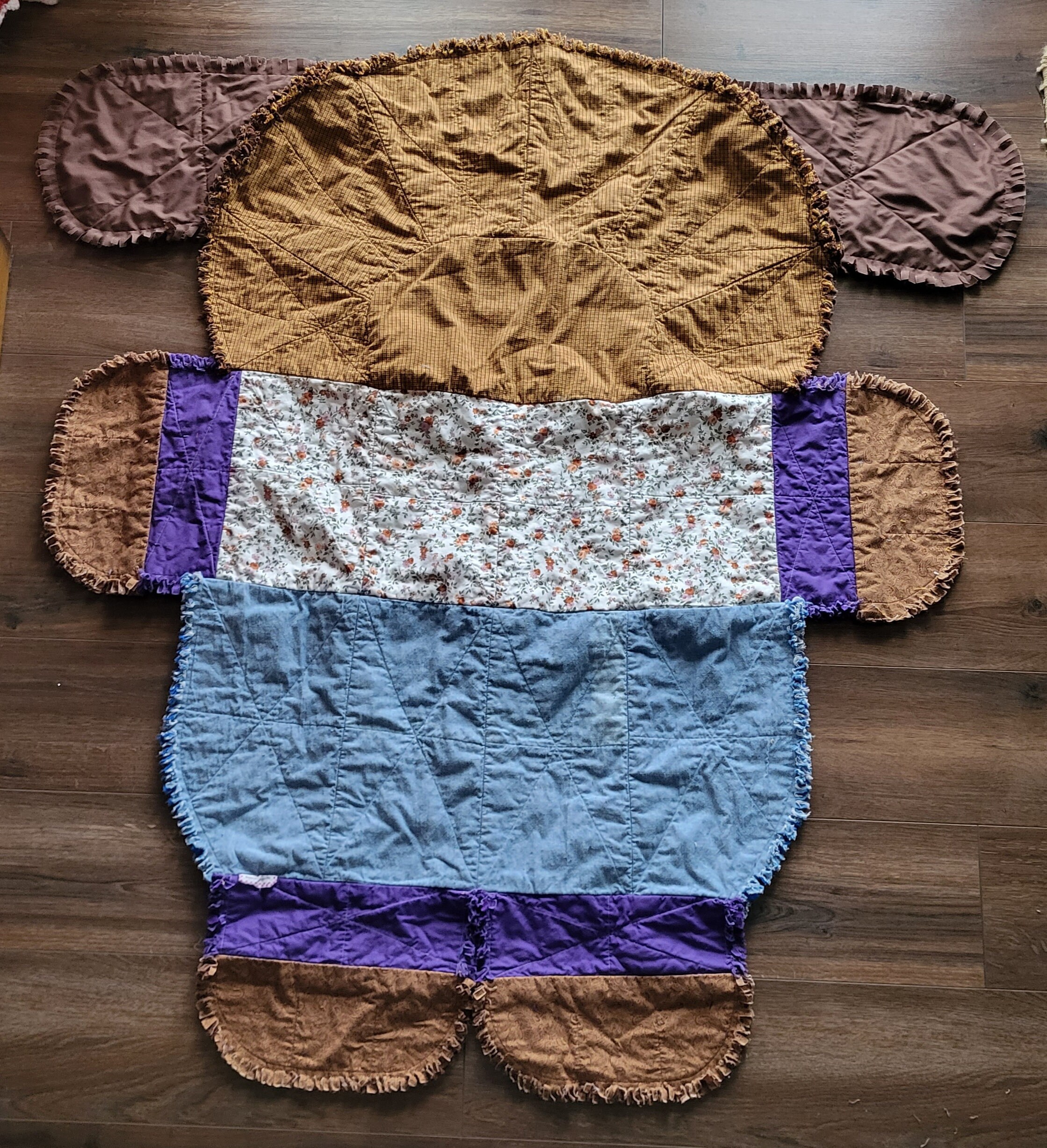Handcrafted Dog Rag Quilt Great Gift for Babies or Toddlers Crib Size ...