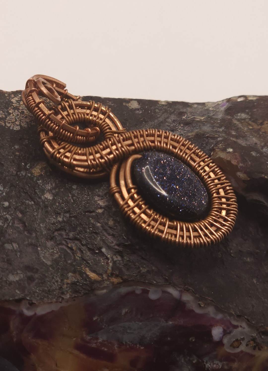 Viking Weave Sandstone Pendant - Etsy