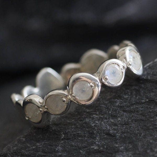 Moonstone Band - Etsy