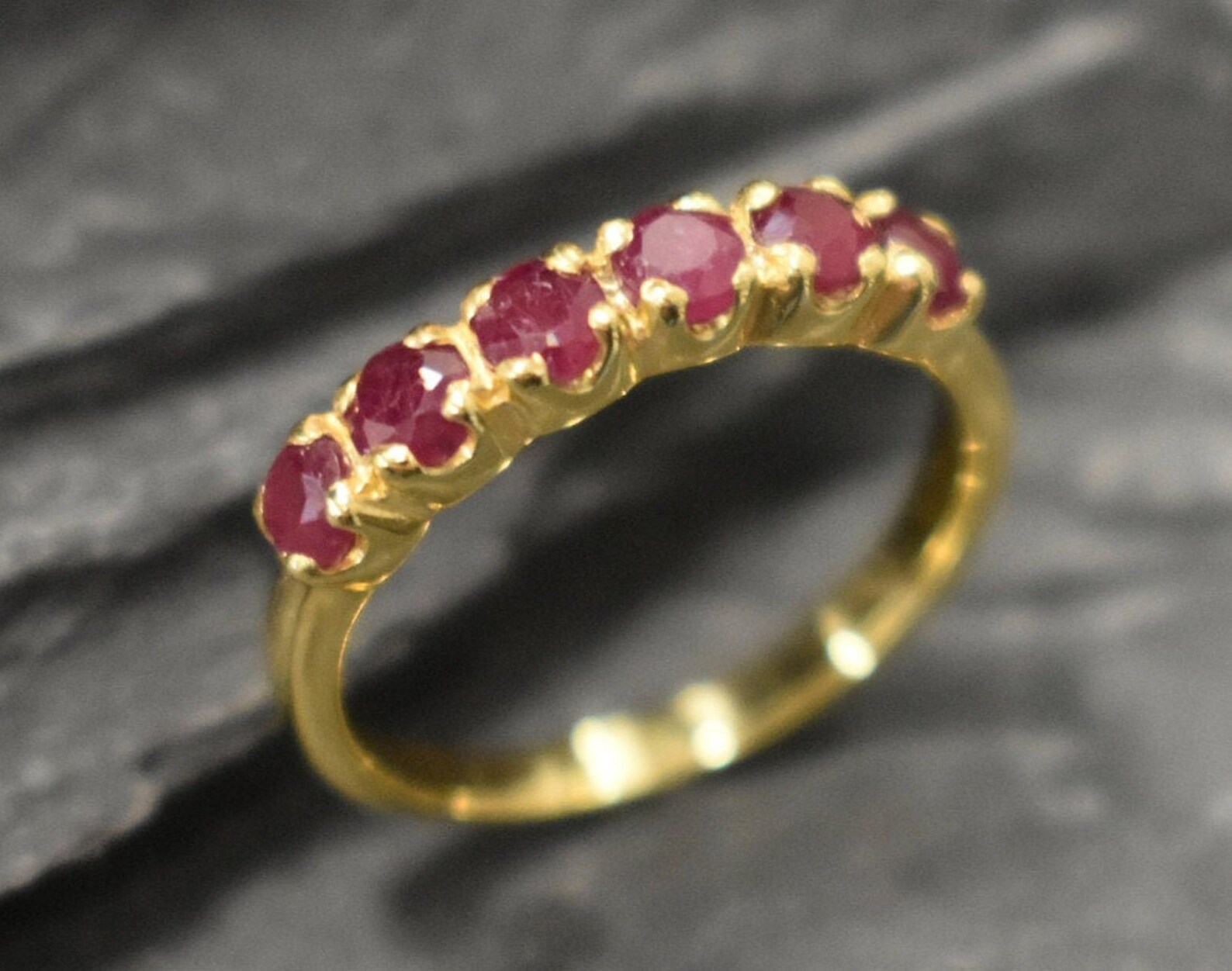Gold Ruby Ring Natural Ruby Ring July Birthstone Stackable - Etsy