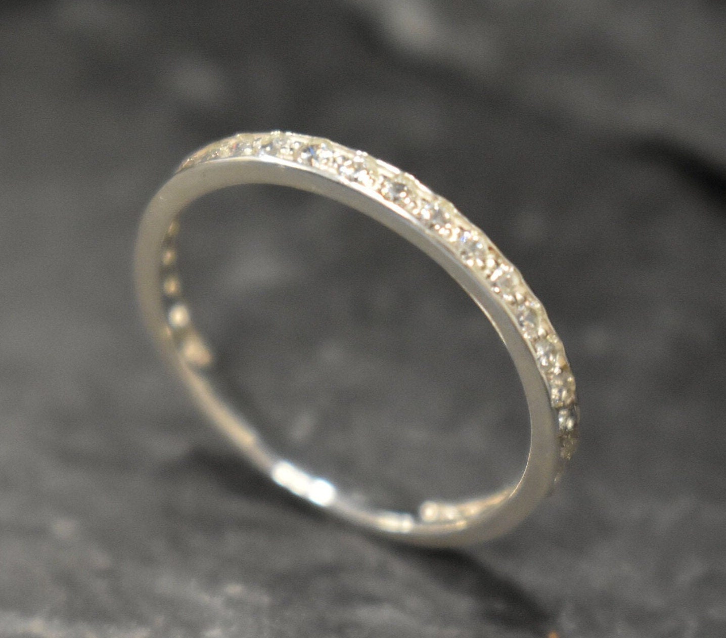 Diamond Eternity Band Created CZ Diamond Full Eternity Ring - Etsy