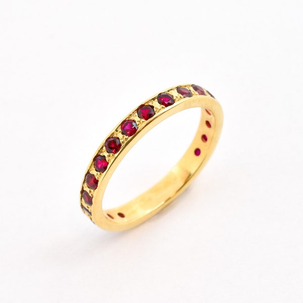 Gold Ruby Ring - Etsy