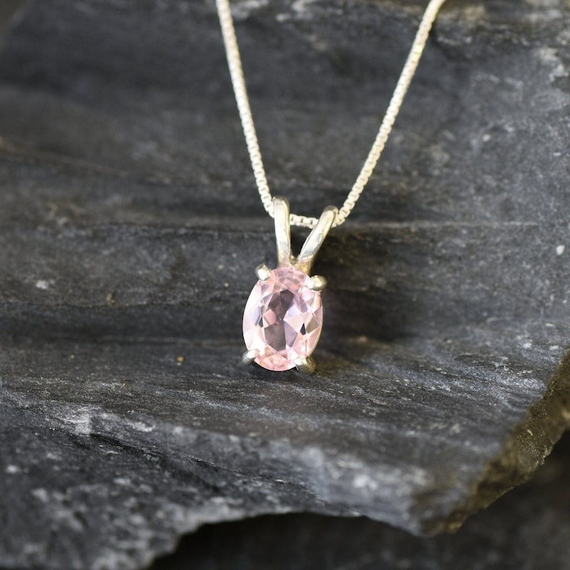 Pink Diamond Pendant - Etsy