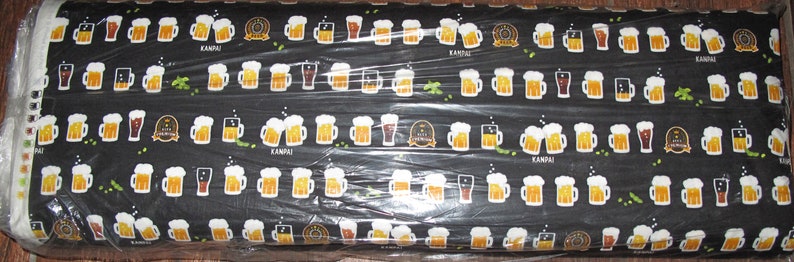 Beer Bottles & Beer Cans 100% Cotton Fabric Sold by Quarter - Etsy